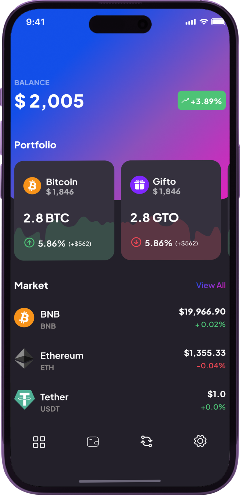 Crypto Wallet App - BRICS